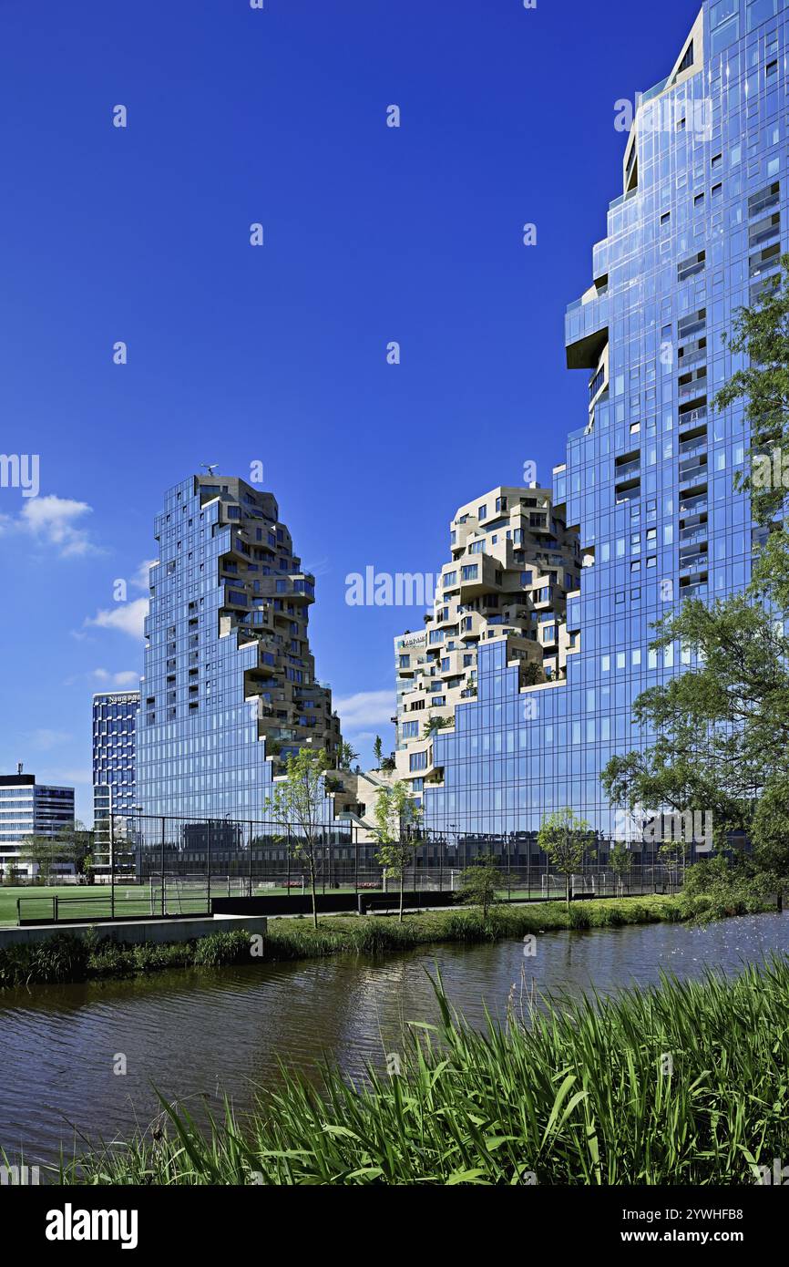 High-rise building The Valley, architects MVRDV, Zuidas financial ...
