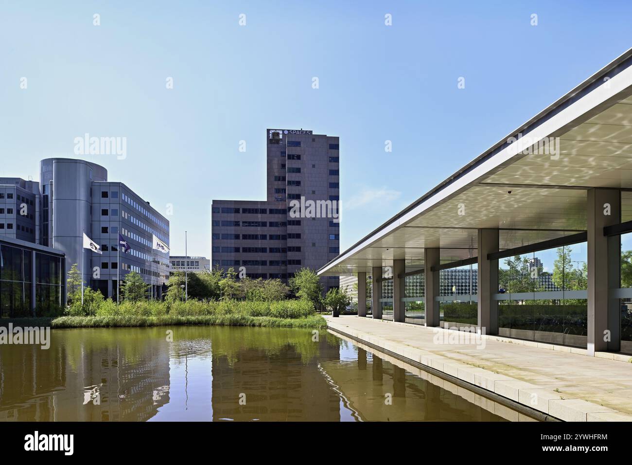 Skyscraper, Cross, Towers, architect Norman Foster, Zuidas financial ...