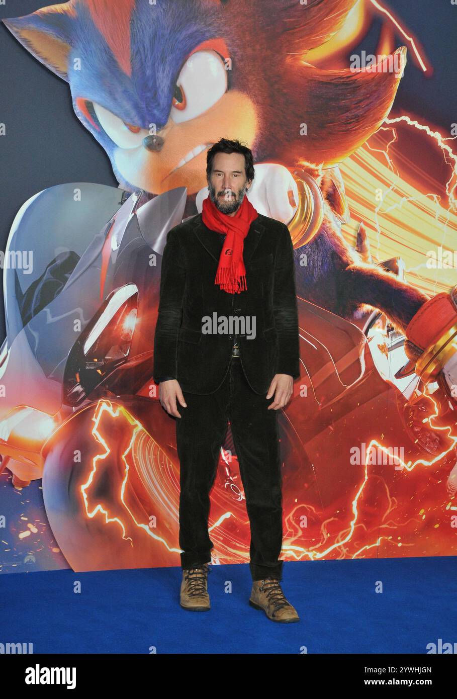 London, UK. 10th Dec, 2024. Keanu Reeves at the "Sonic The Hedgehog 3 ...