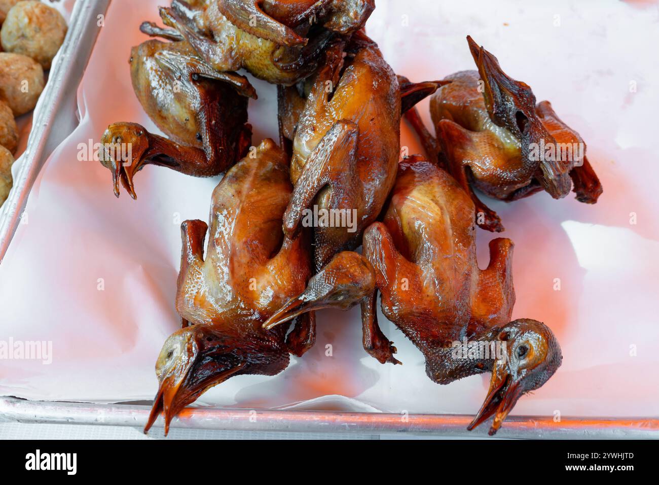 roasted pigeons at horizontal composition Stock Photo - Alamy