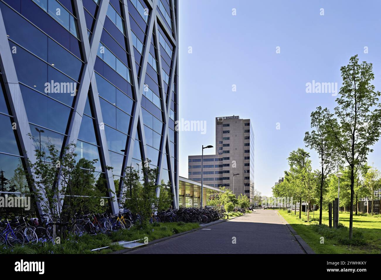 Skyscraper, Cross, Towers, architect Norman Foster, Zuidas financial ...