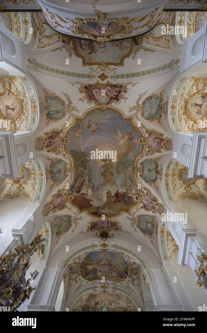 Vaults with ceiling paintings in the Maria Bruennlein pilgrimage ...