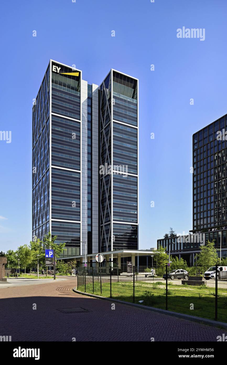 Skyscraper, Cross, Towers, architect Norman Foster, Zuidas financial ...