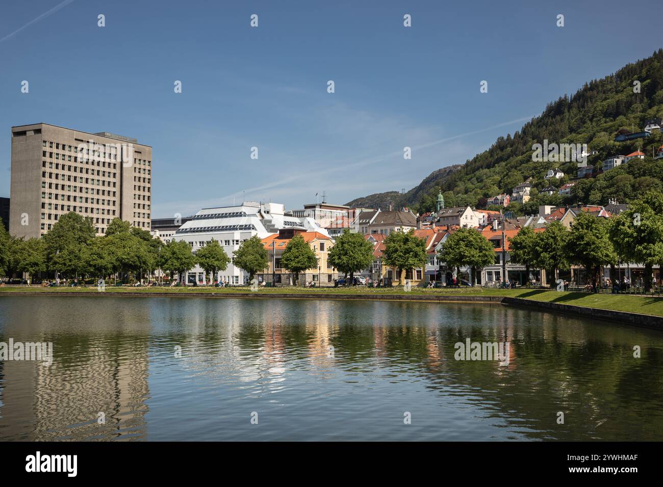 Architecture of the city of Bergen Stock Photo - Alamy