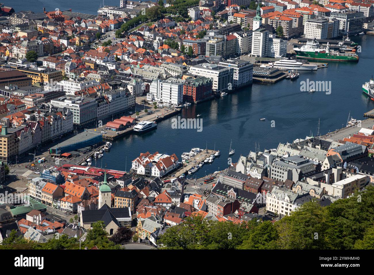 Architecture of the city of Bergen Stock Photo - Alamy