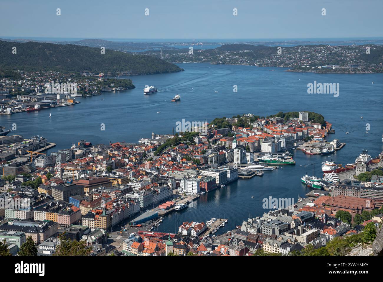 Architecture of the city of Bergen Stock Photo - Alamy