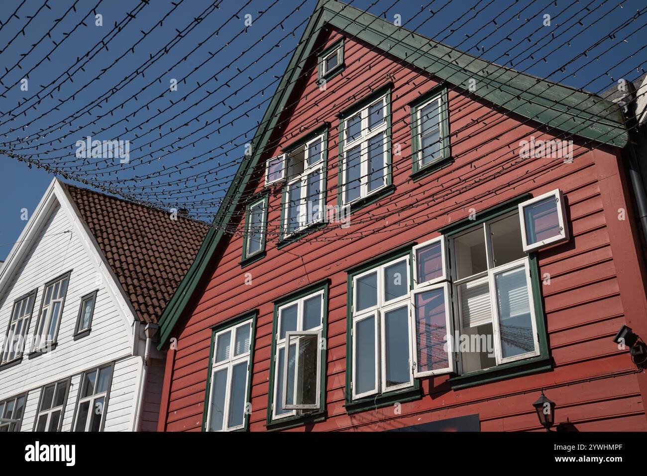 Architecture of the city of Bergen Stock Photo - Alamy