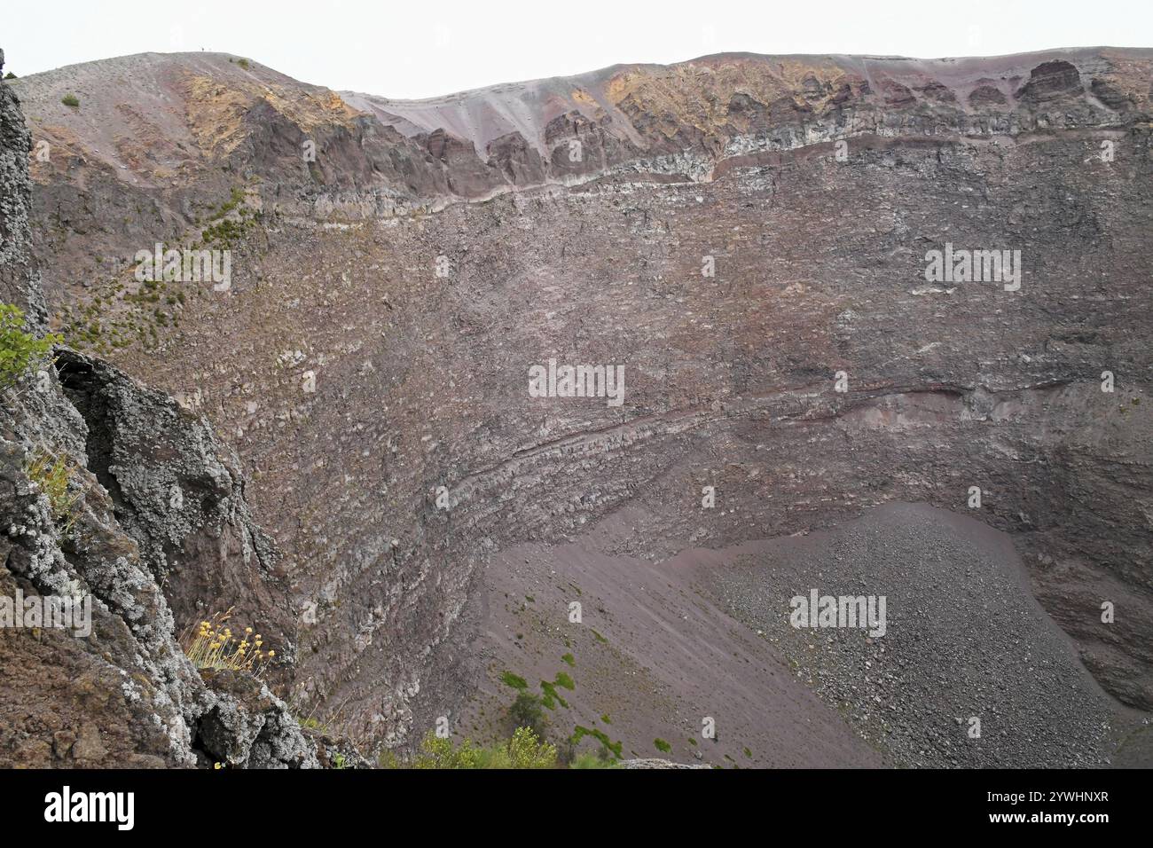 Crater of Vesuvius, Vesuvius National Park, Campania, Italy, Europe ...
