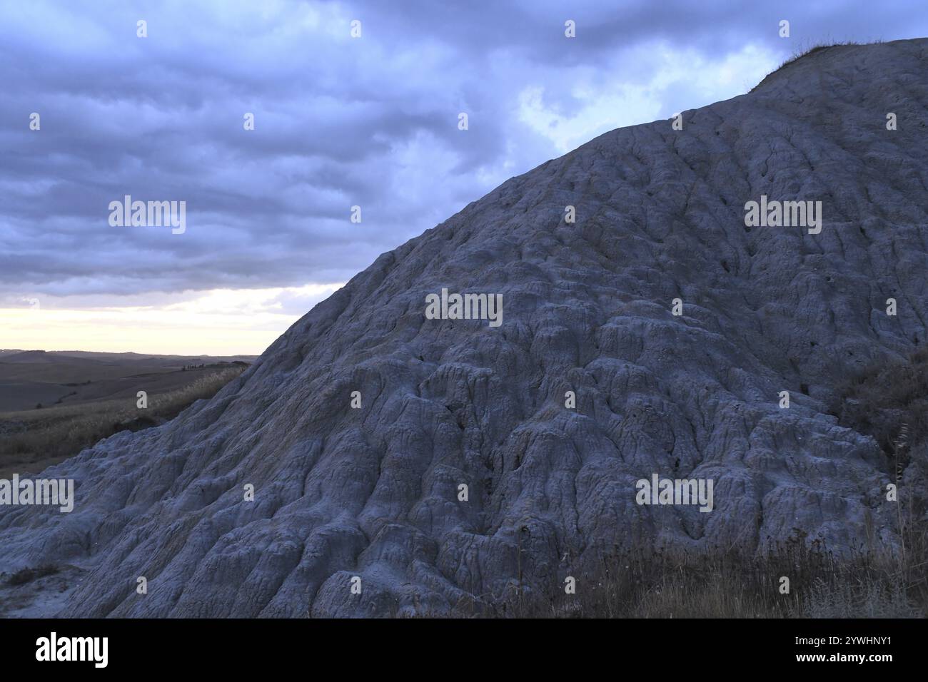 Crete Senesi mountain formation, Tuscany, Italy, Europe Stock Photo - Alamy