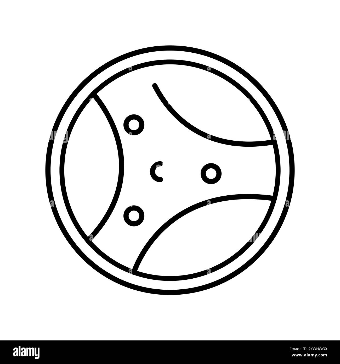 Glass break detector black line icon. Vector isolated element. Editable ...