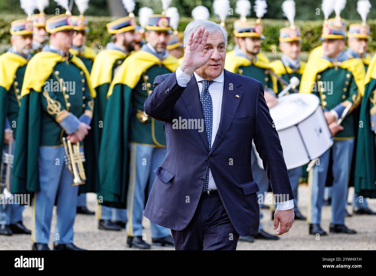 Roma, Italia. 11th Dec, 2024. Il ministro degli Esteri Antonio Tajani ...