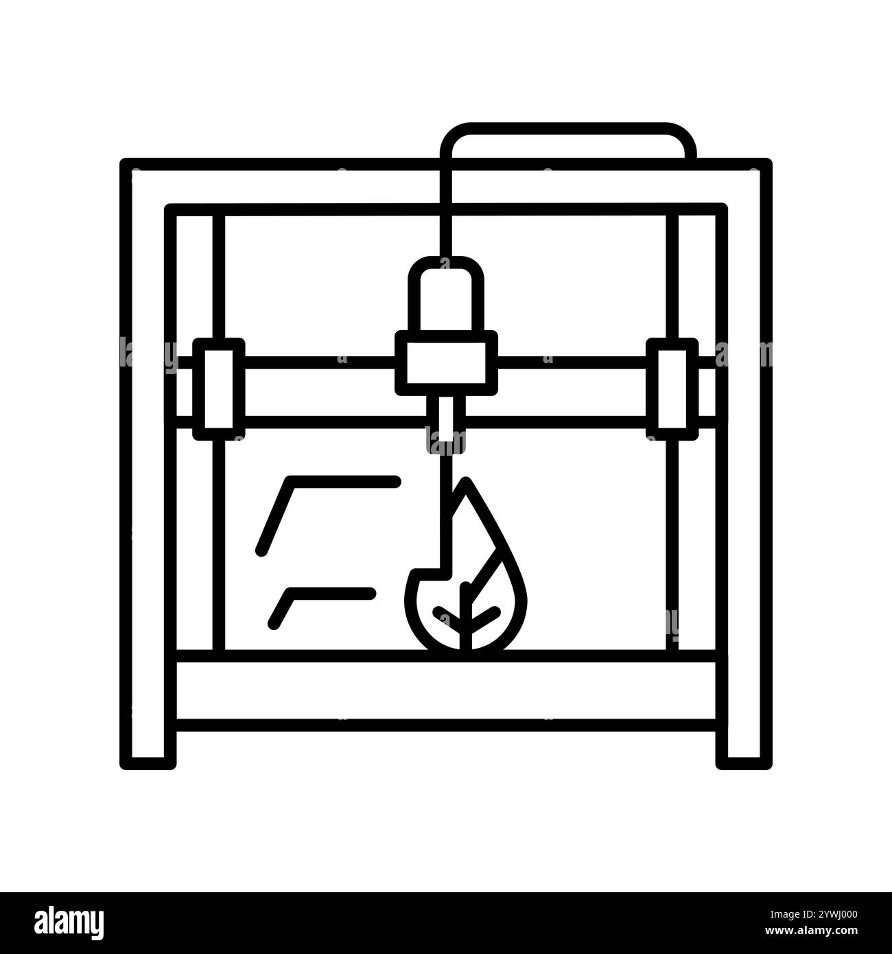 Synthetic Biology Black Line Icon Vector Isolated Element Editable Stroke Stock Vector Image