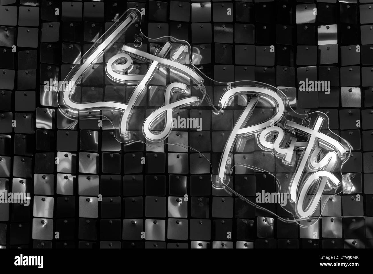 Disco light neon Black and White Stock Photos & Images - Alamy