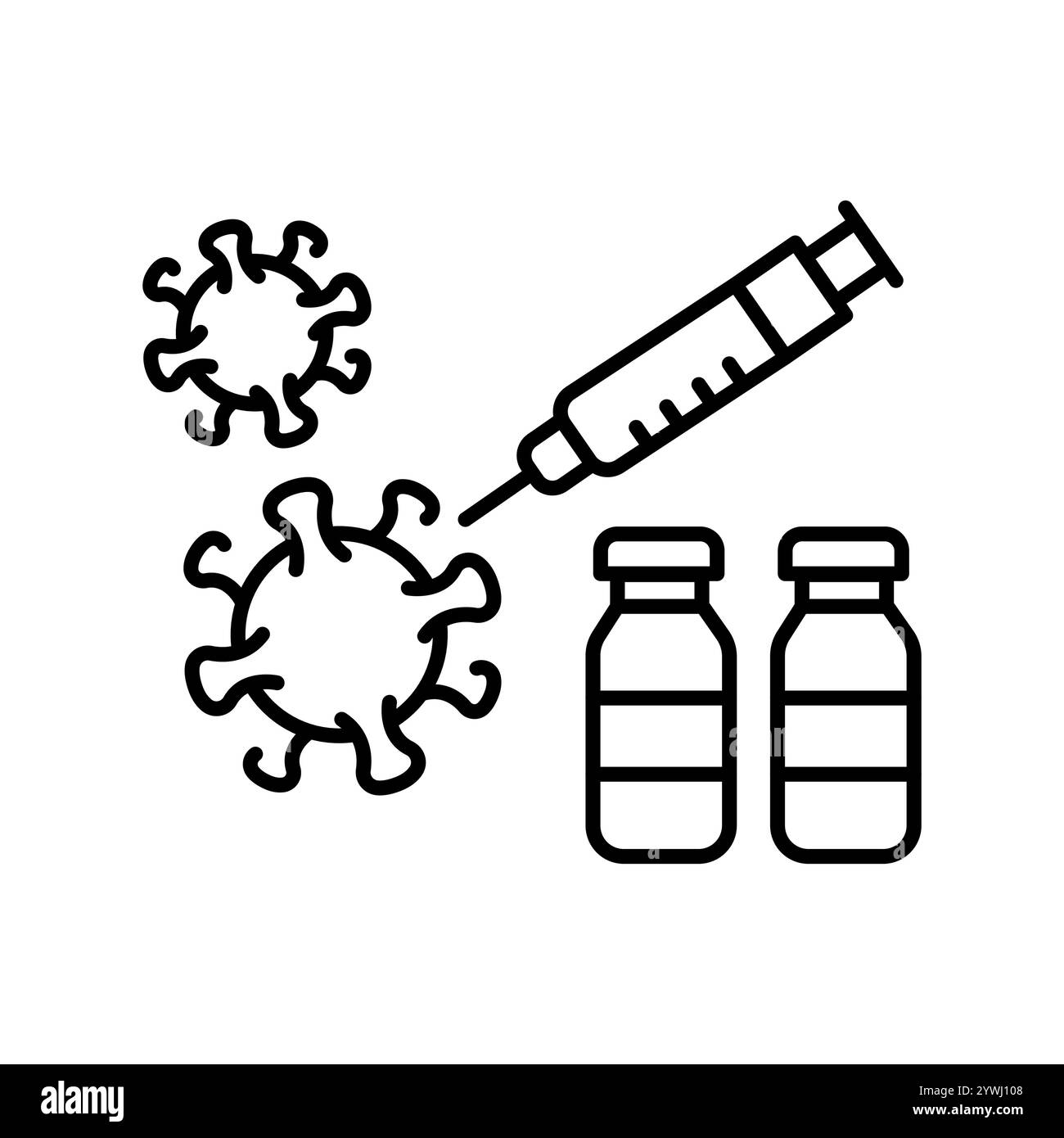 Vaccination immunization mrna vaccine Black and White Stock Photos ...