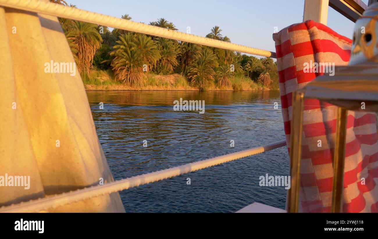 On the Dahabiah, Cruise on the Nile River in Egypt Stock Photo - Alamy