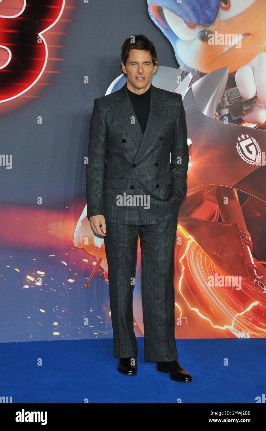 James Marsden at the "Sonic The Hedgehog 3" UK film premiere, Cineworld ...