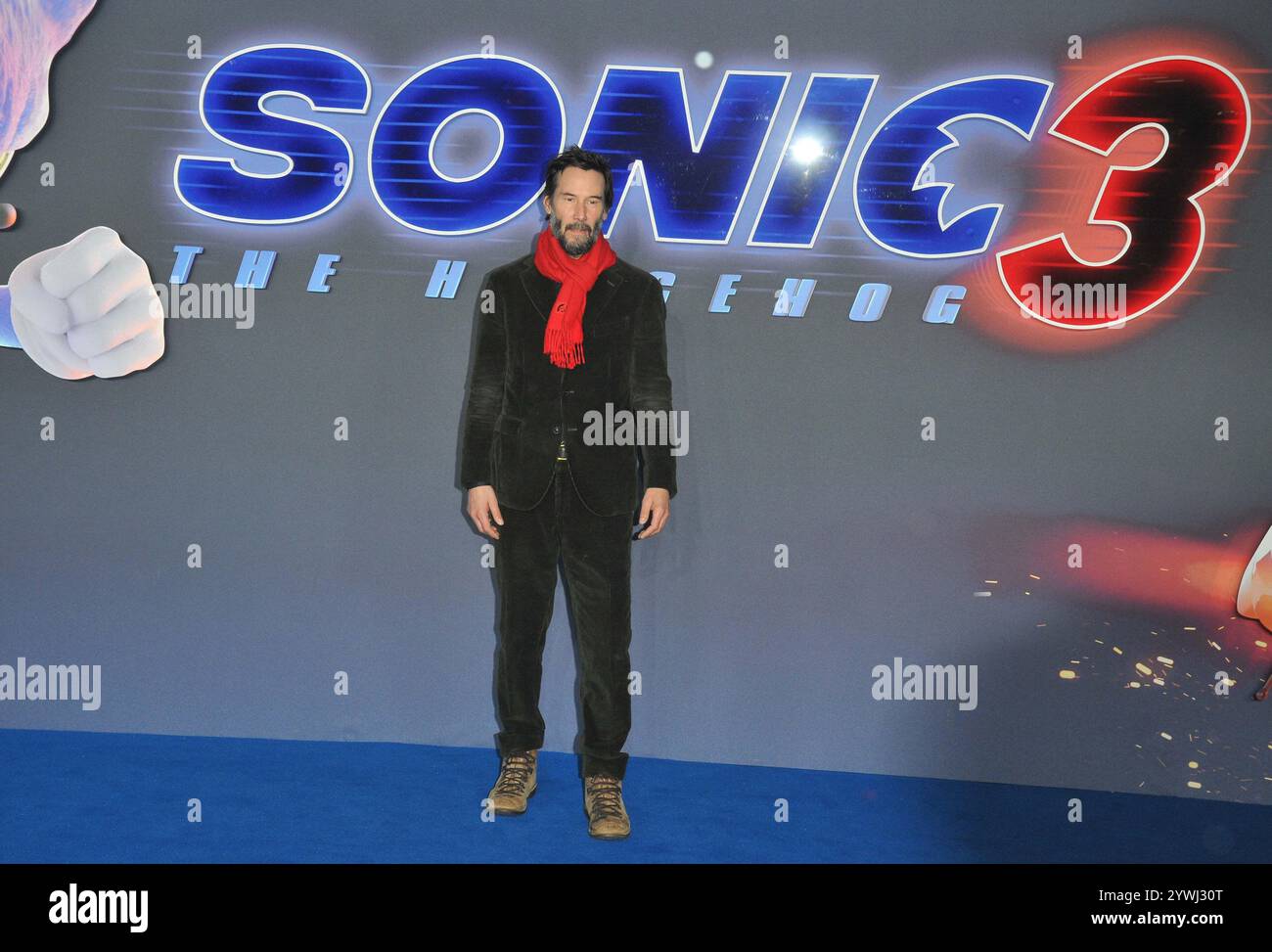 Keanu Reeves at the "Sonic The Hedgehog 3" UK film premiere, Cineworld ...
