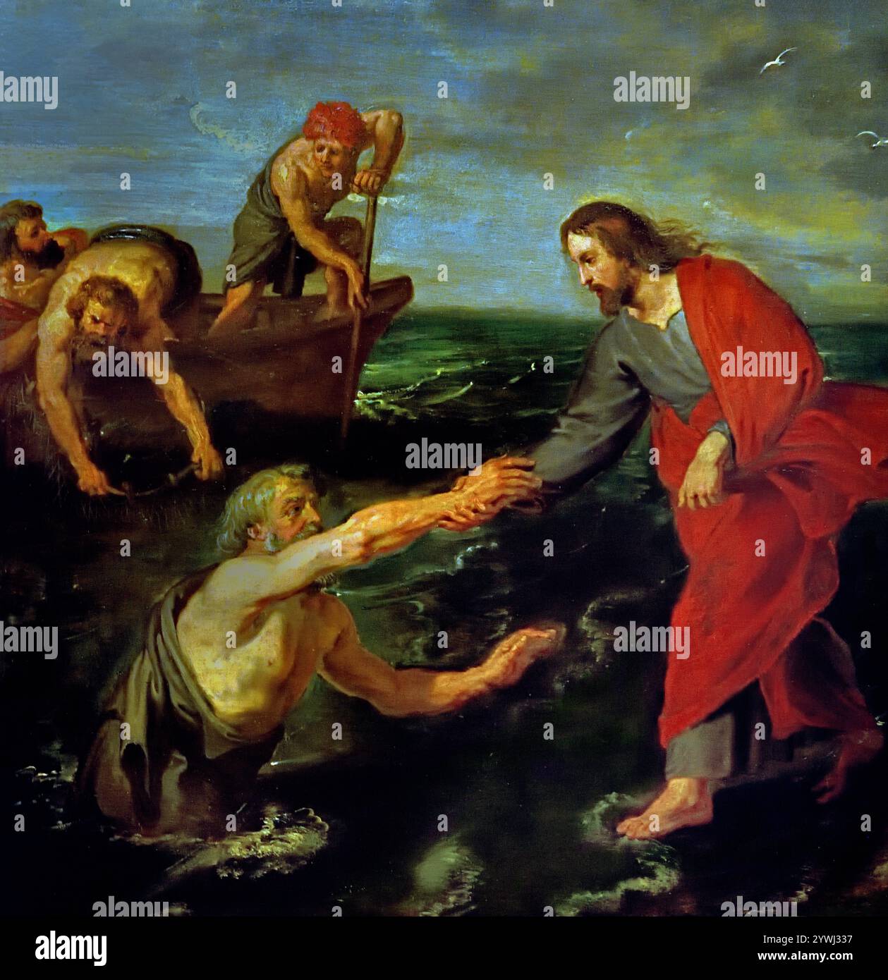 Jesus Walking on the Water 1618 by Peter Paul Rubens.(1577-1640 ...