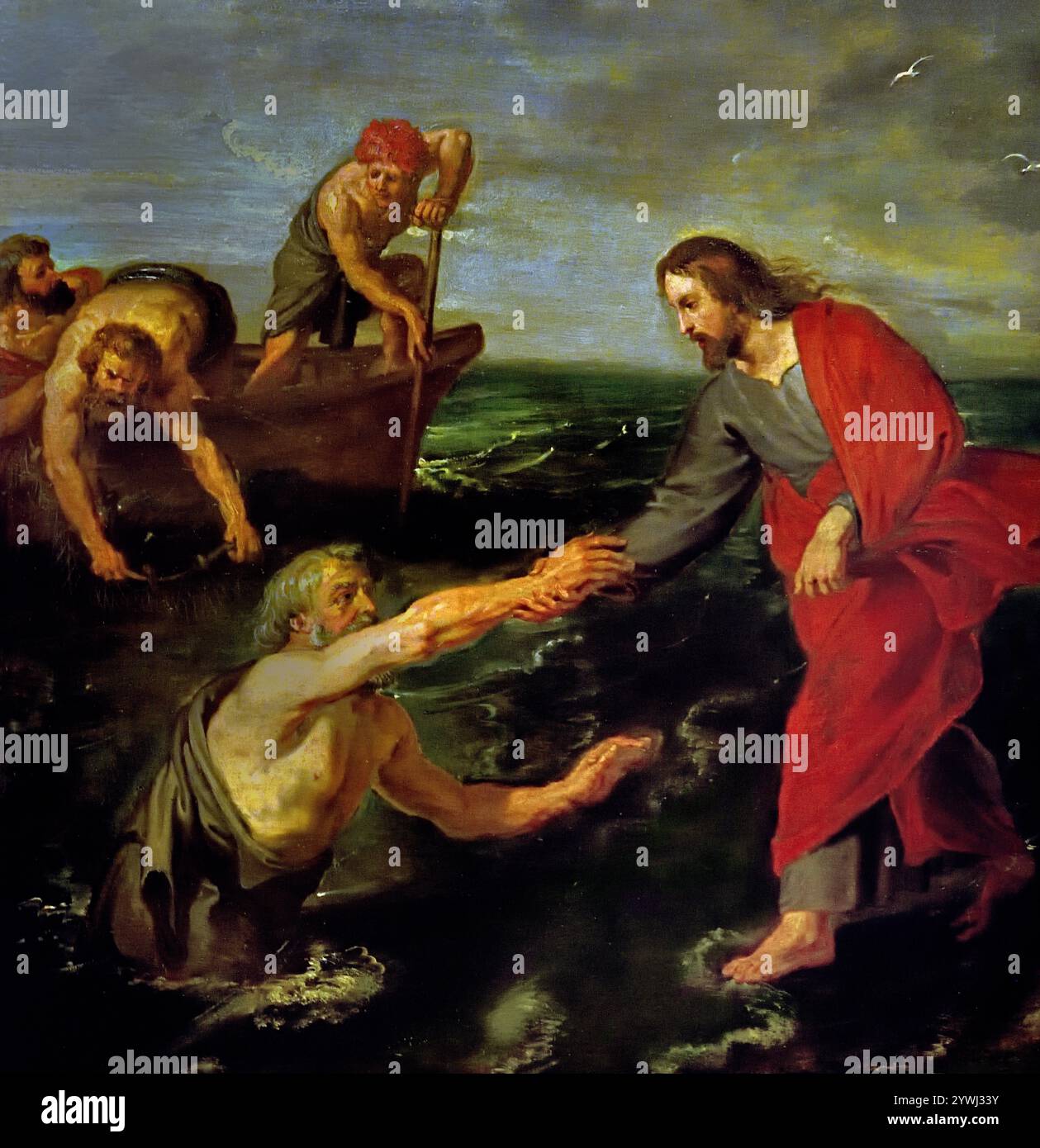 Jesus Walking on the Water 1618 by Peter Paul Rubens.(1577-1640 ...