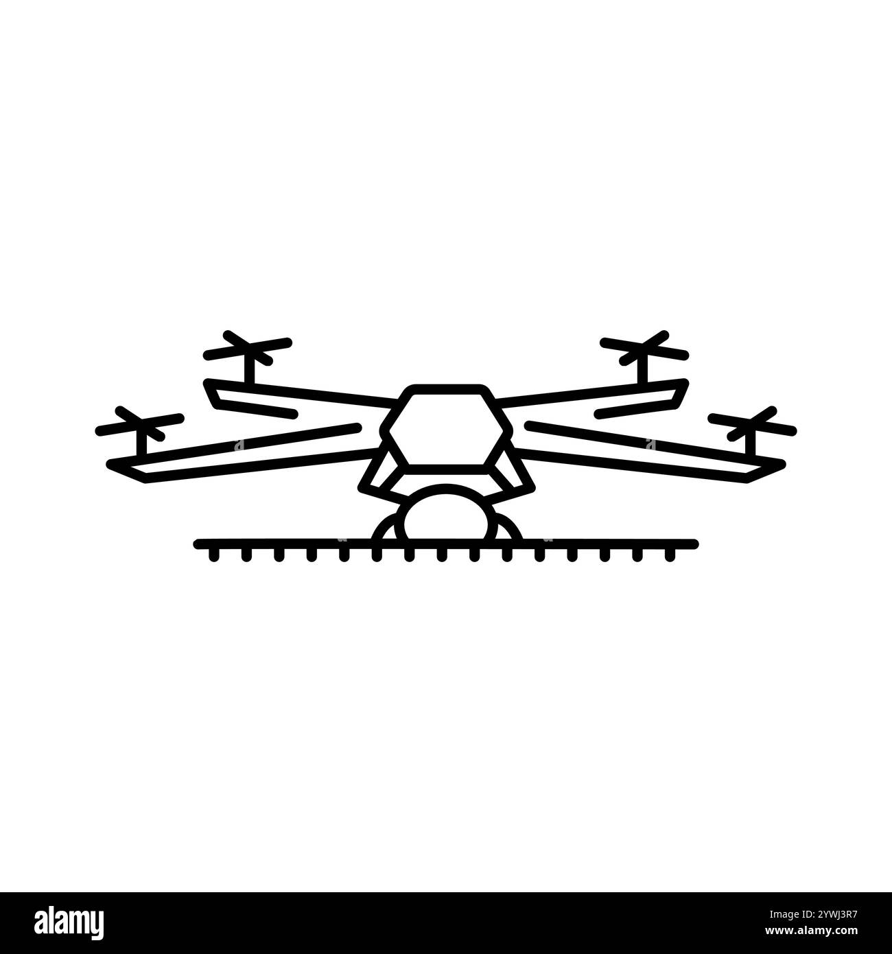 Drone color line icon. Smart agriculture. Vector isolated element. Editable stroke Stock Vector ...
