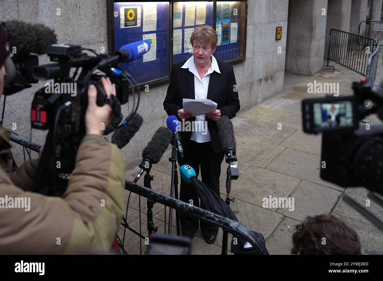 Judith Reed of the Crown Prosecution Service (CPS) speaking to the ...