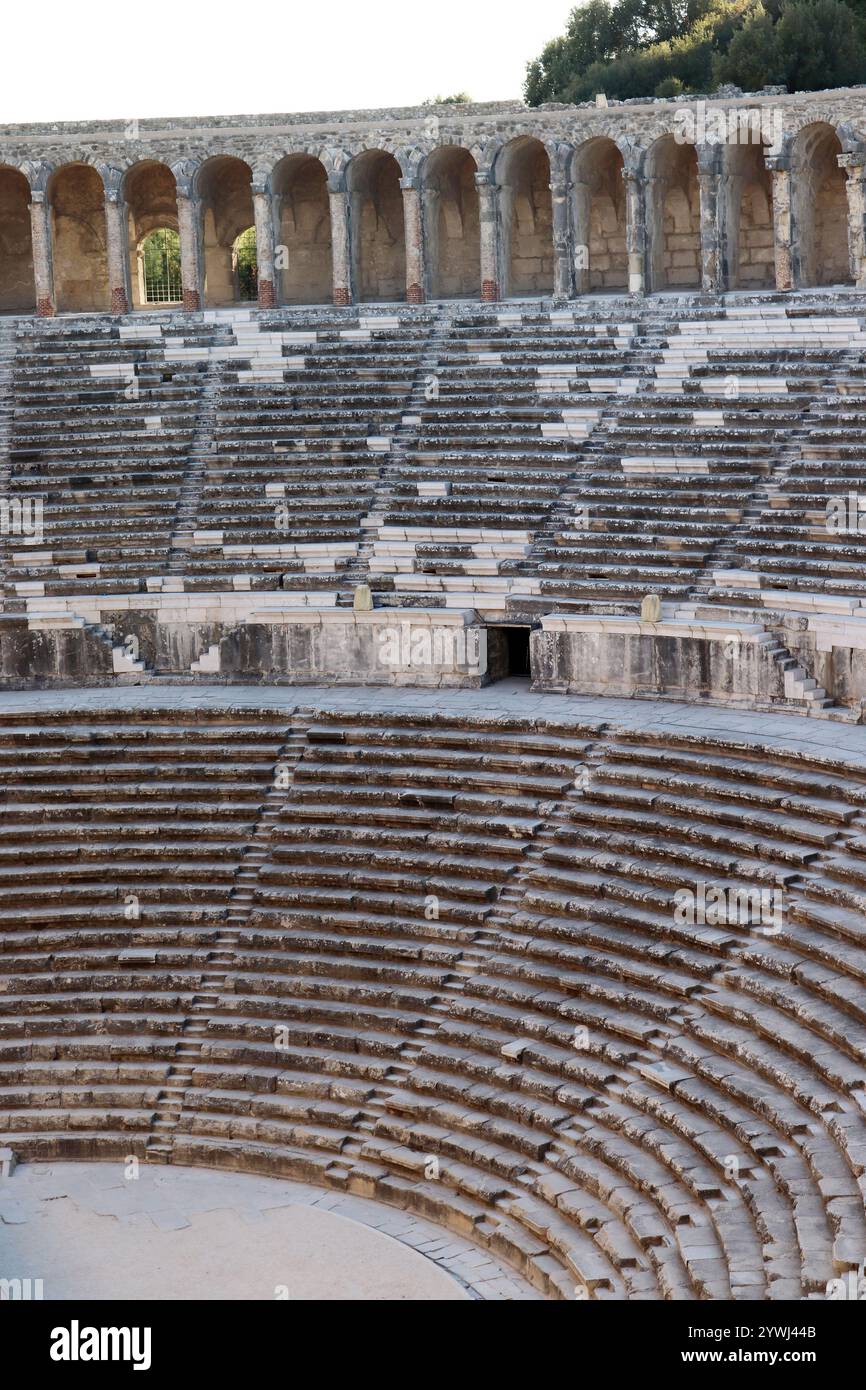 Ancient Theater of Aspendos, Ancient City Ruins Turkey Stock Photo - Alamy