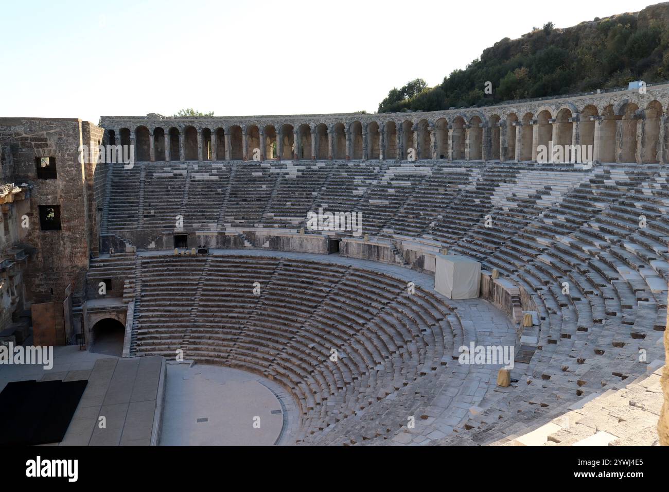 Ancient Theater of Aspendos, Ancient City Ruins Turkey Stock Photo - Alamy