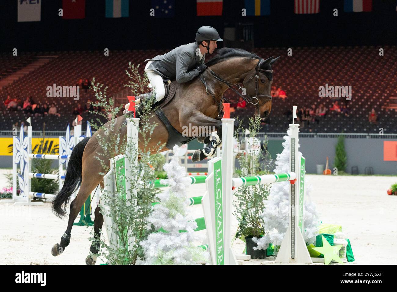 Genève, Switzerland. 11th Dec, 2024. Romain Jucker rides Latin Lover VI ...