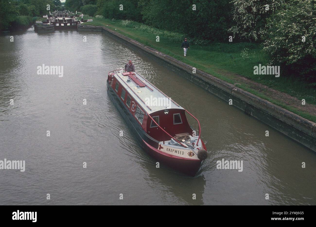 A cold gray day at Stockton Locks. The Stockton flight of 10 locks is ...