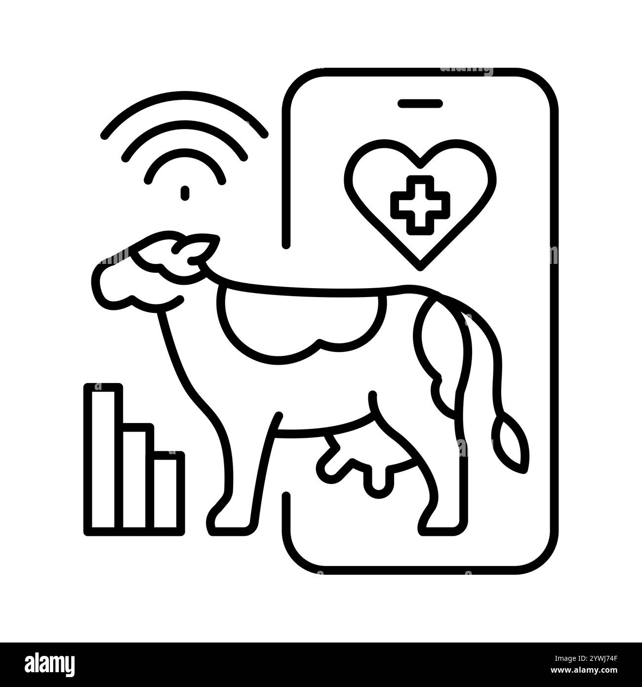 Cattle health monitoring Cut Out Stock Images & Pictures - Alamy