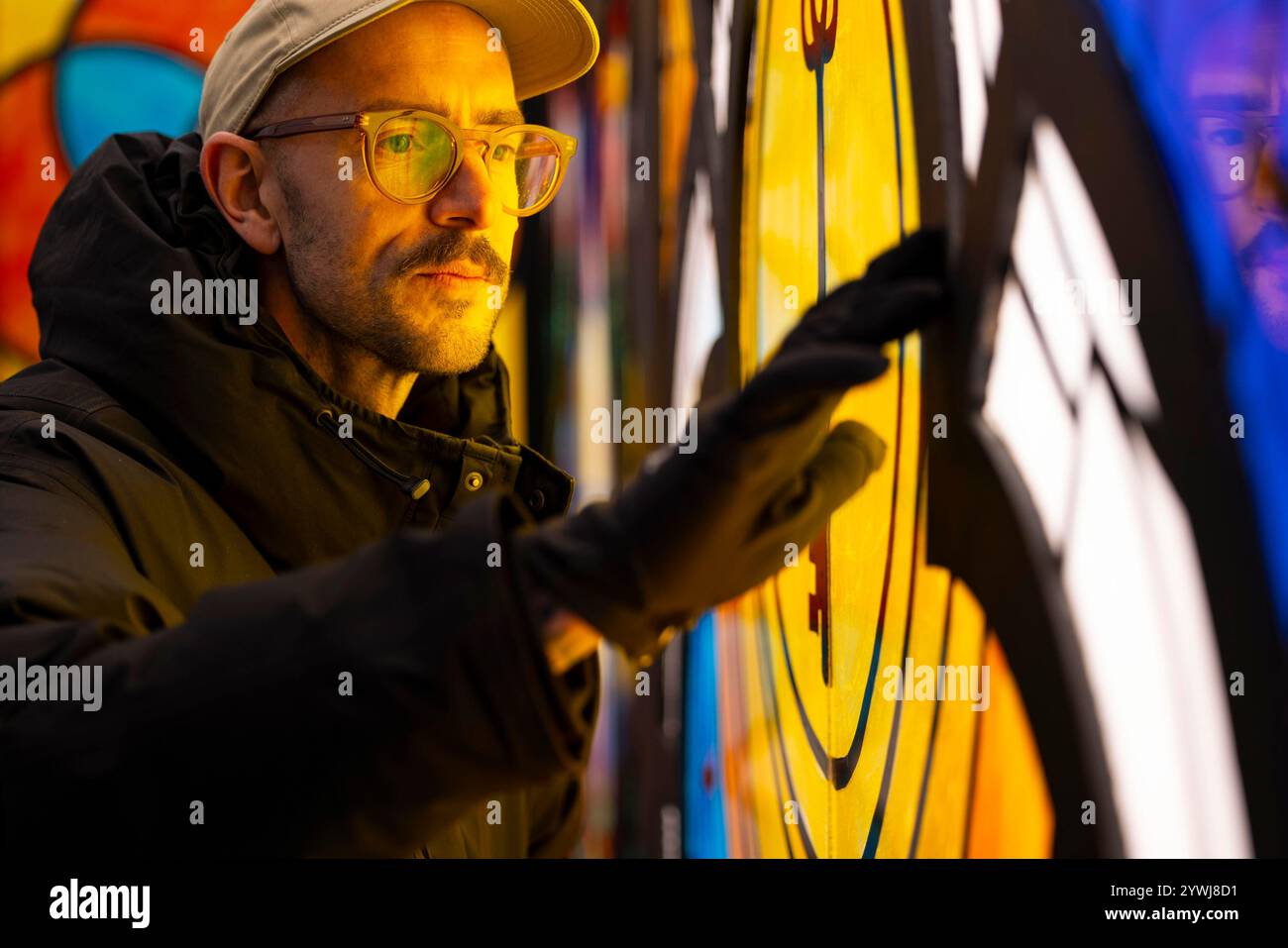 EDITORIAL USE ONLY Neil Edward of Global Street Art unveils a series of ...