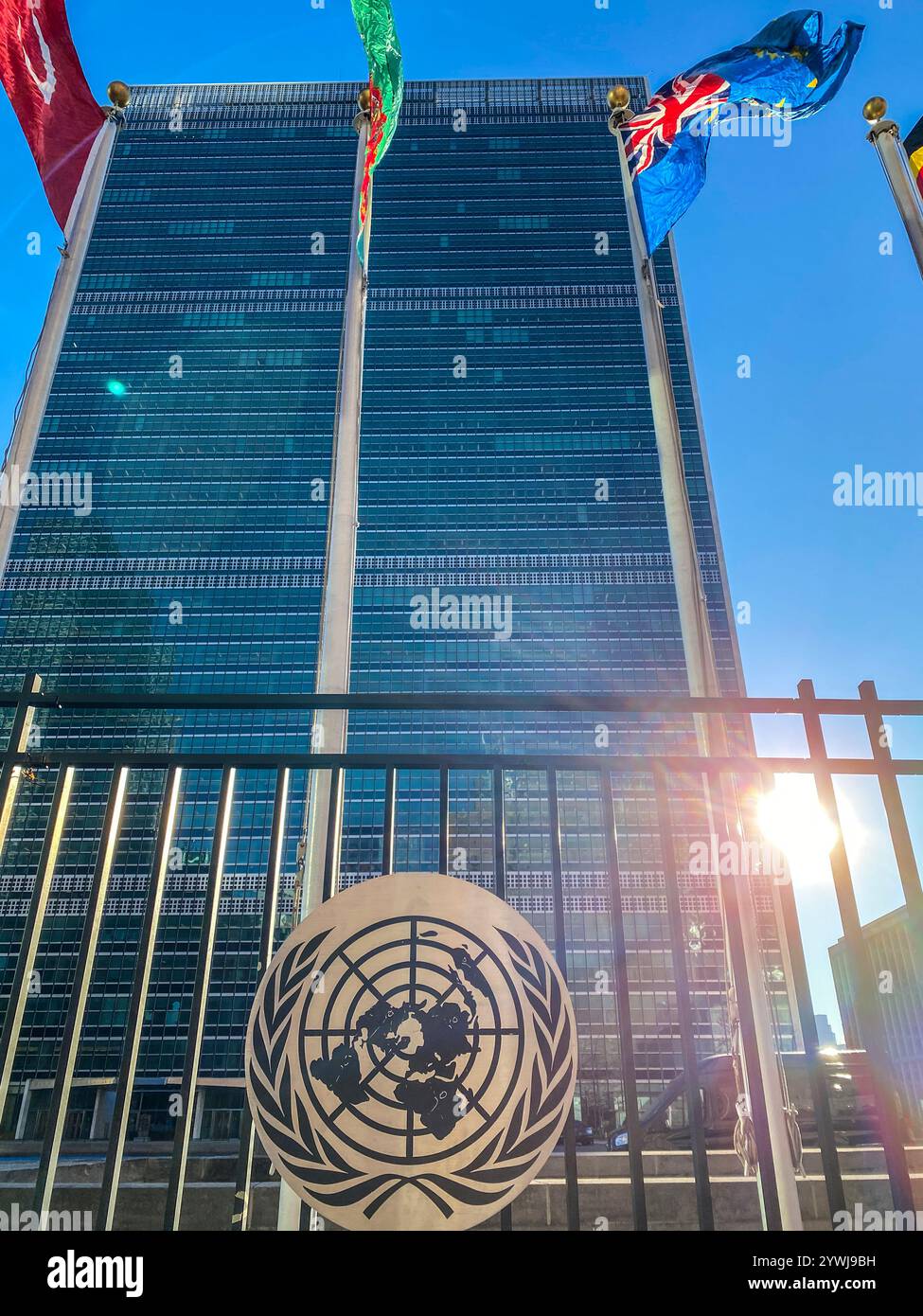 Das UN-Hauptquartier in New York / UNO / United Nations Stock Photo - Alamy