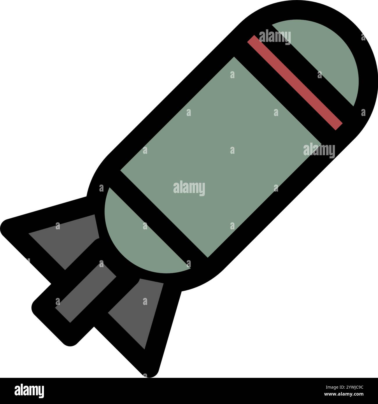 Nuke rocket symbol - Military icon Stock Vector Image & Art - Alamy