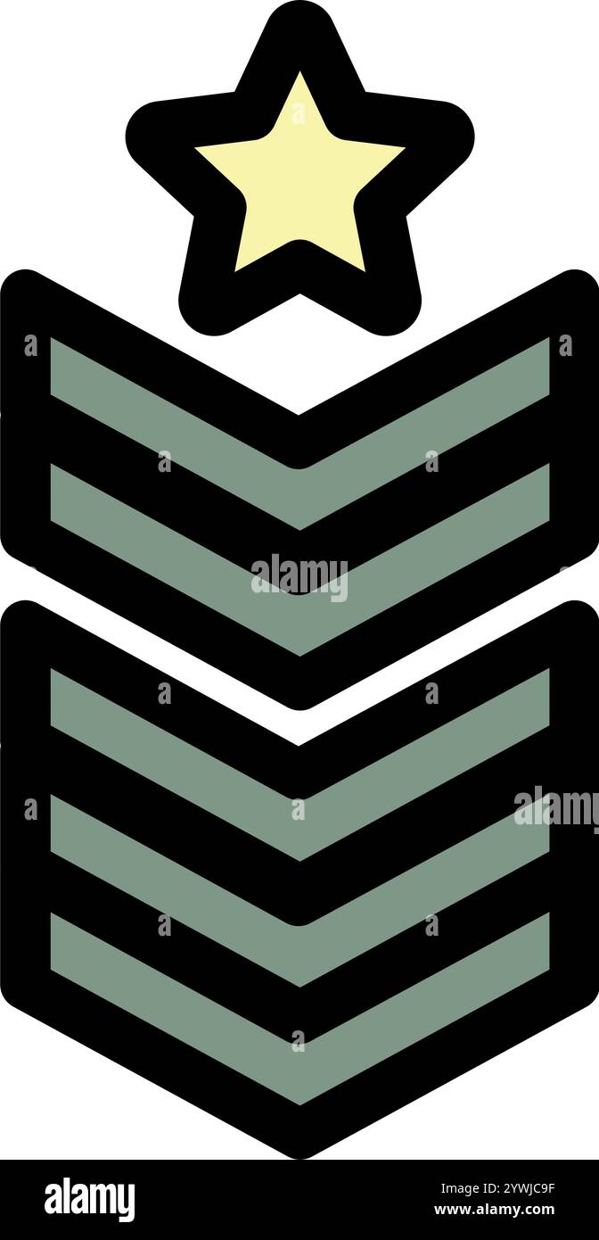 Military rank symbol - Military icon Stock Vector Image & Art - Alamy