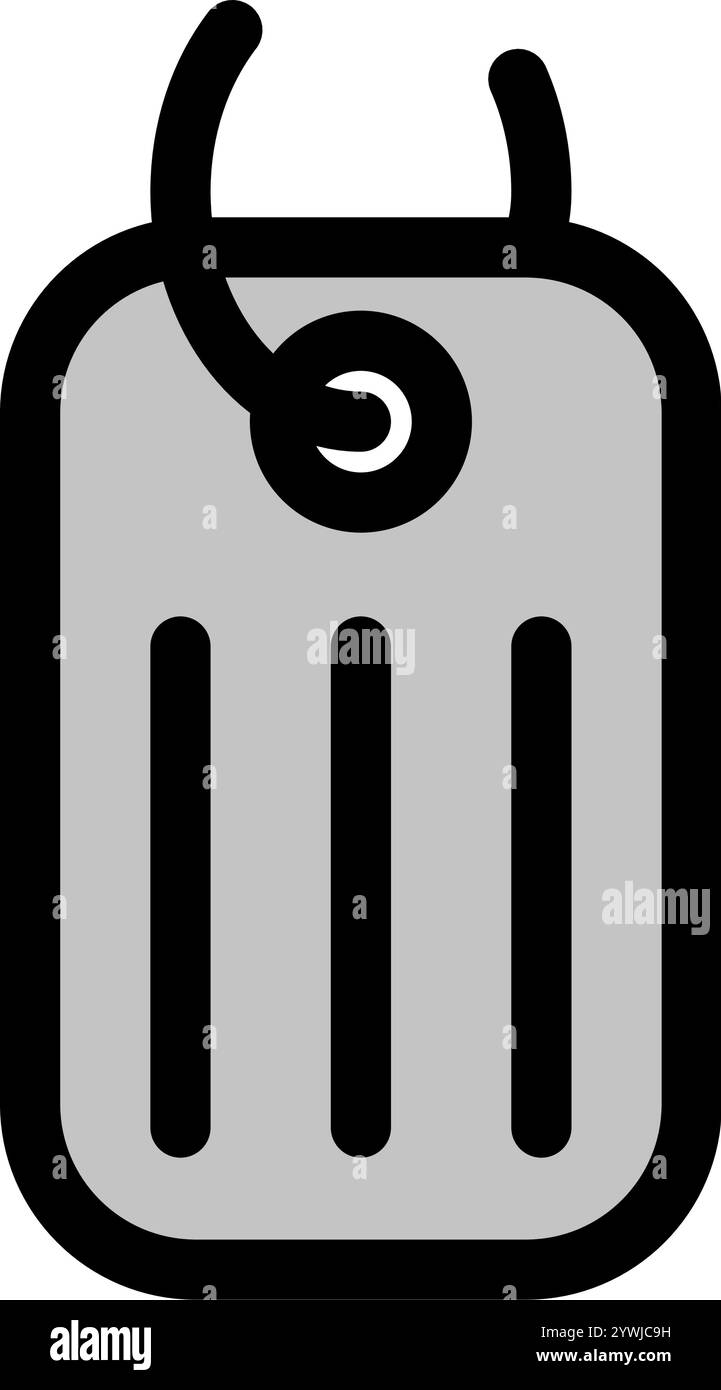 Military tag symbol icon Black and White Stock Photos & Images - Alamy