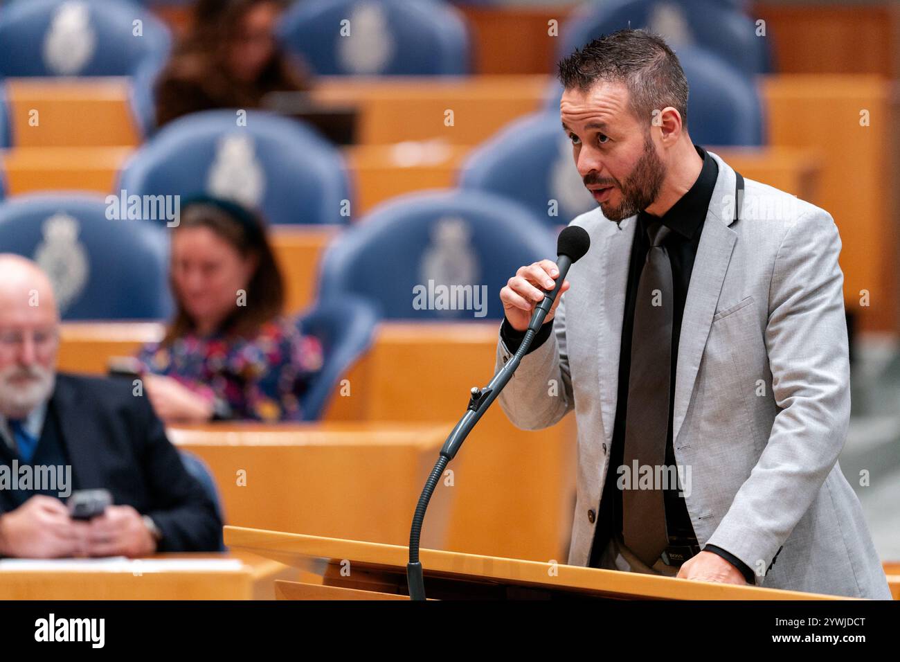DEN HAAG, NETHERLANDS - DECEMBER 10: Ismail el Abassi (DENK) during the ...