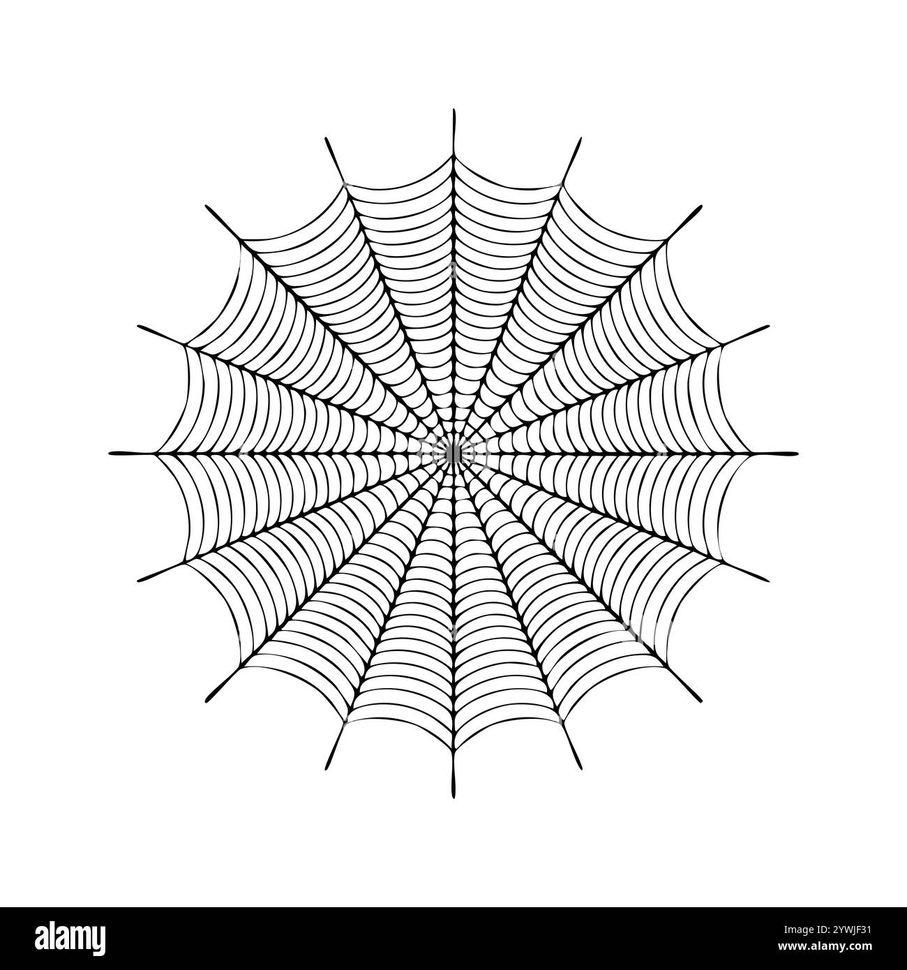 spider net vector silhouette on a white background Stock Vector Image ...