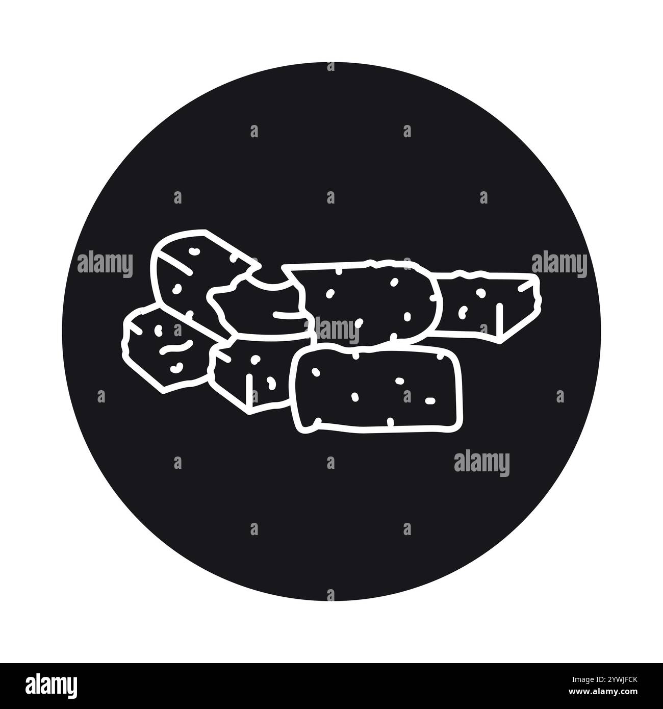Cheese sticks line black icon. Sign for web page, mobile app, button ...