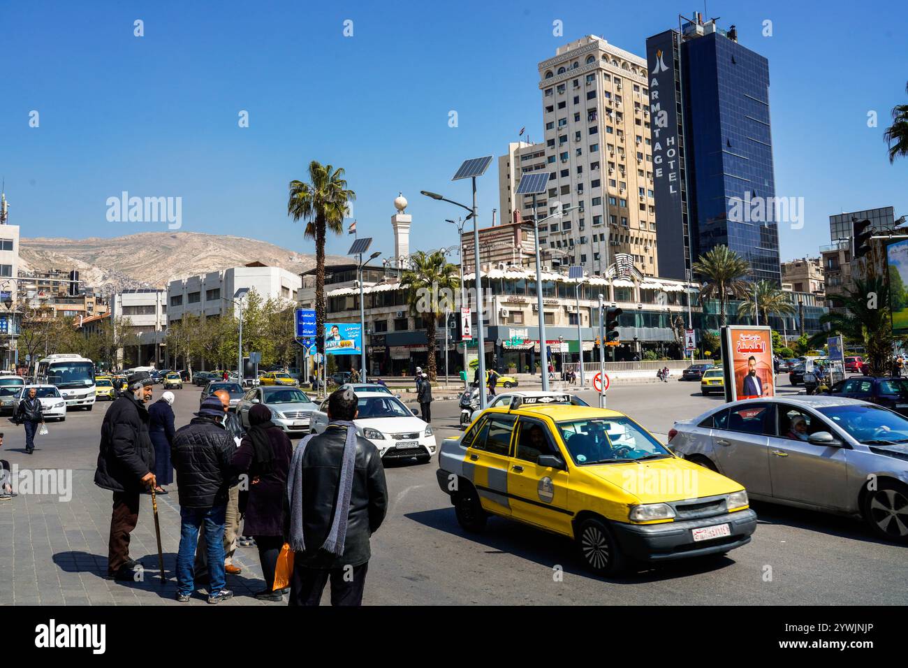 Straßenszene in Damaskus, Hauptstadt von Syrien *** Street scene in ...