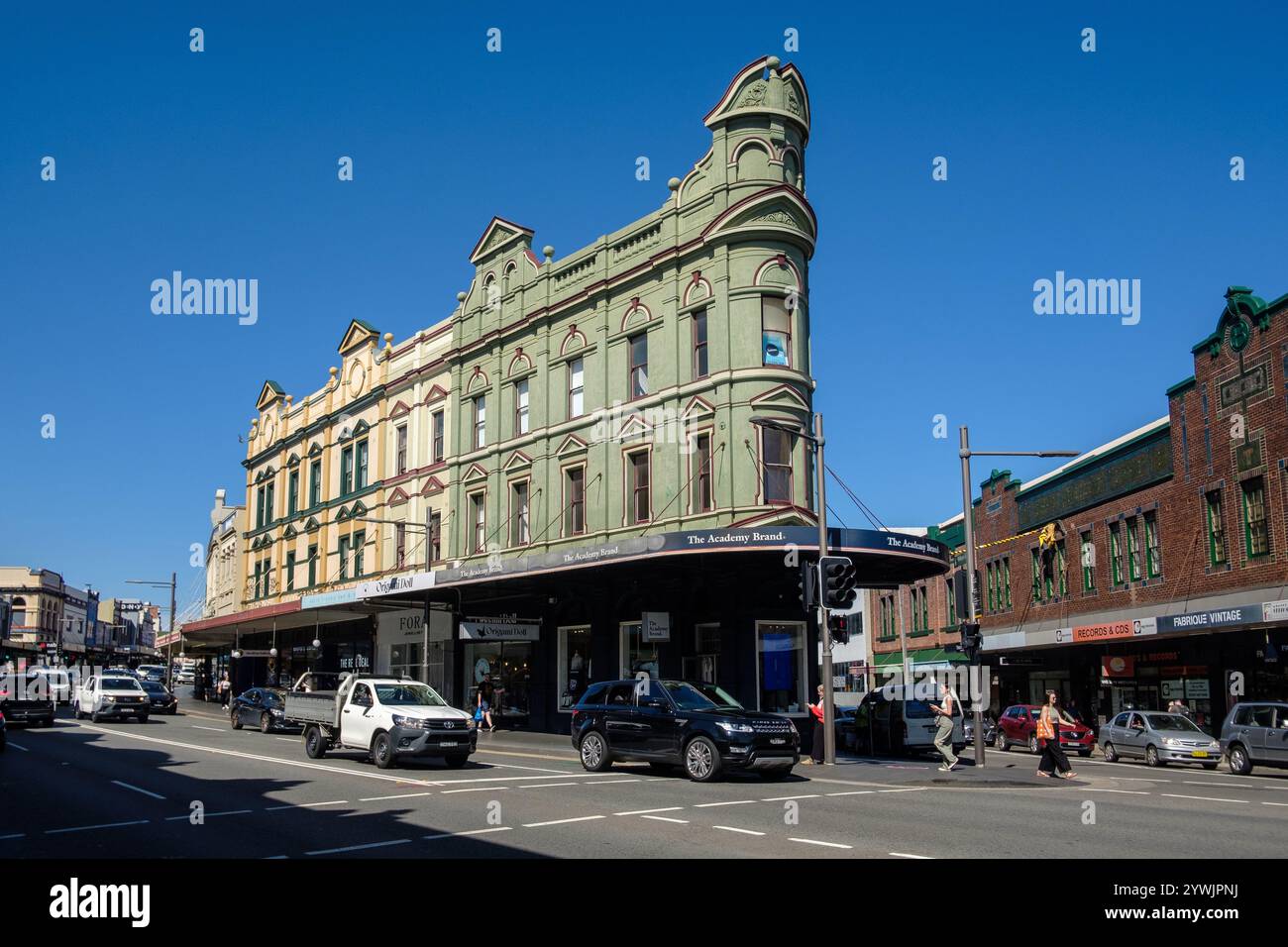 At the junction of Wilson Street and King Street in Newtown, Sydney ...
