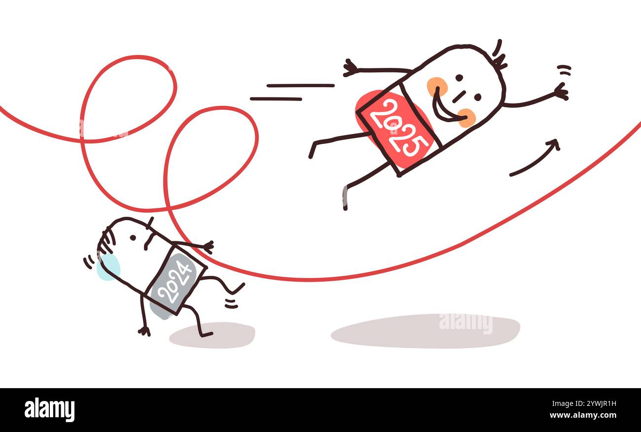 Flying characters floating or falling people Cut Out Stock Images ...