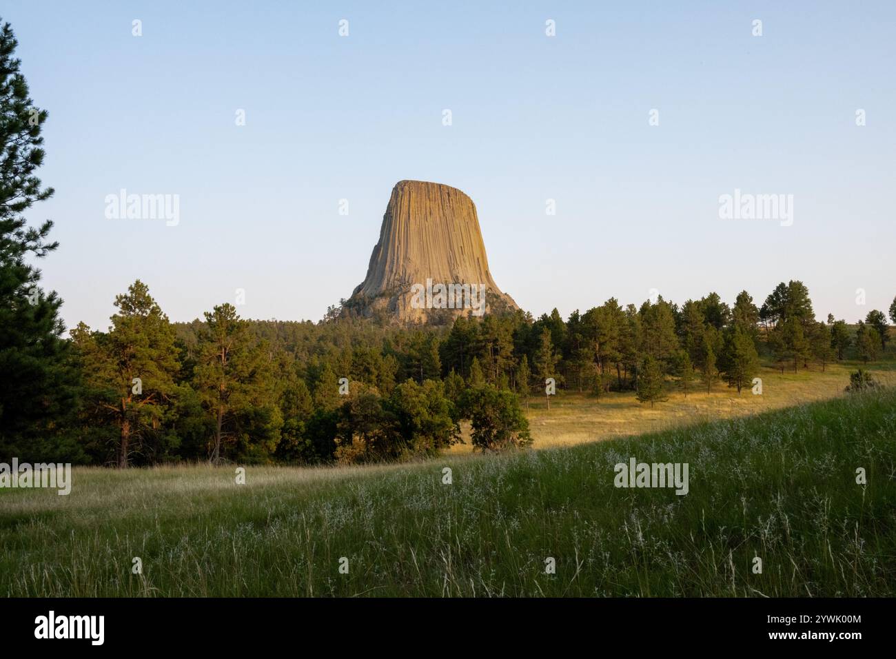 Devils Tower National Monument Stock Photo - Alamy