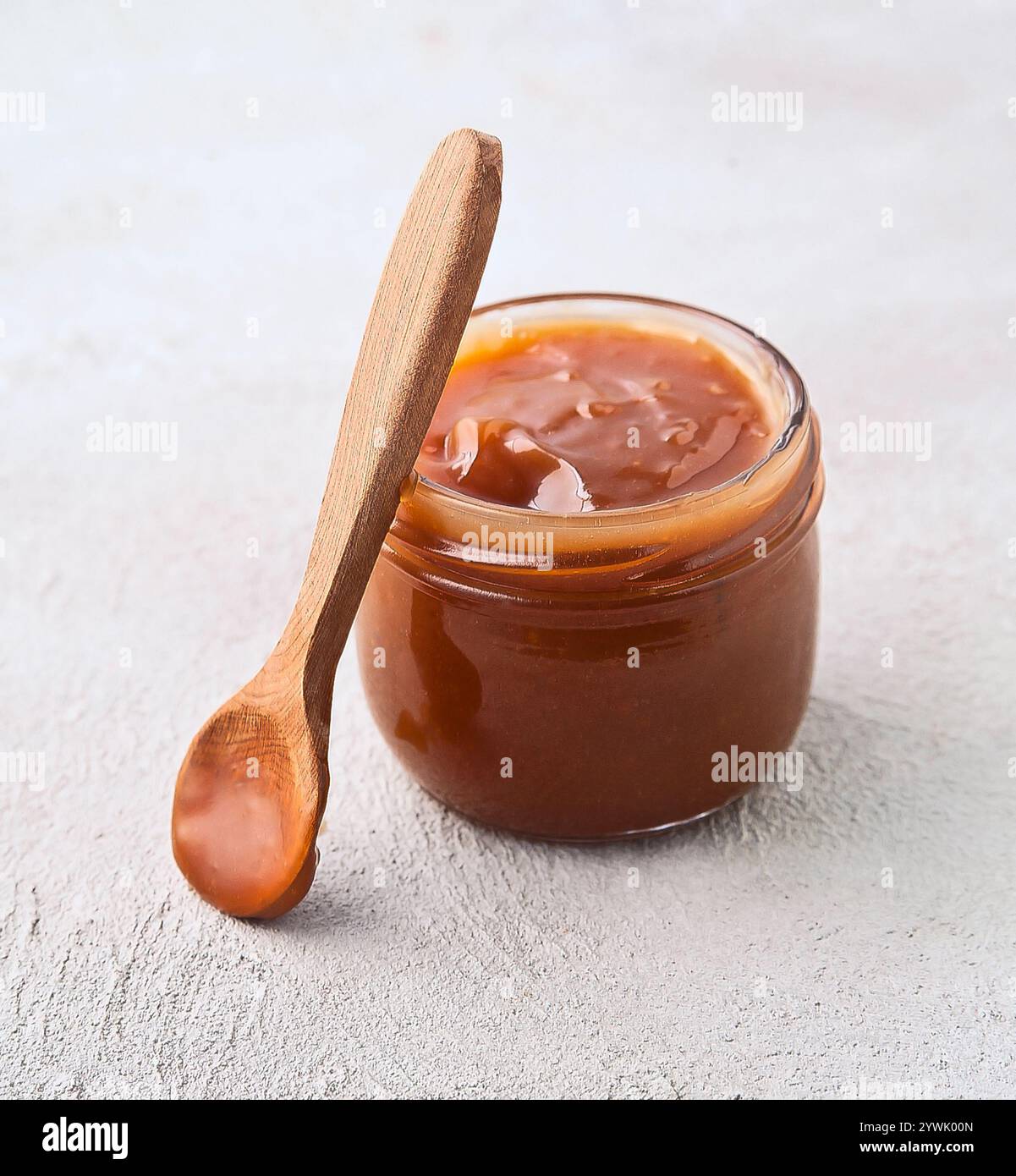 Caramel paste in jar Stock Photo - Alamy