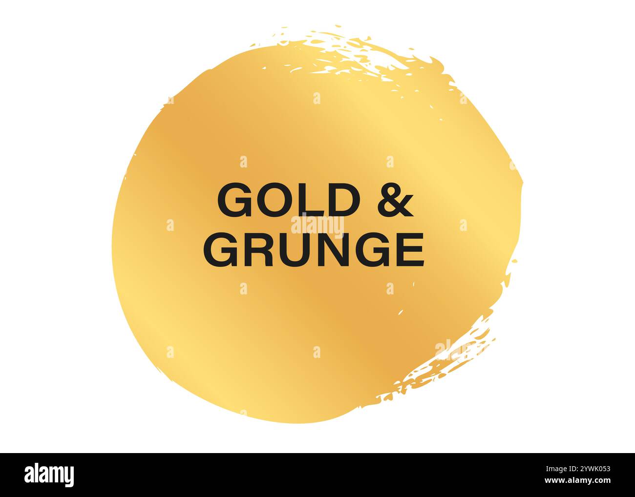 Vector Paint Brush Splash Golden Grunge Stroke Stock Vector Image & Art ...