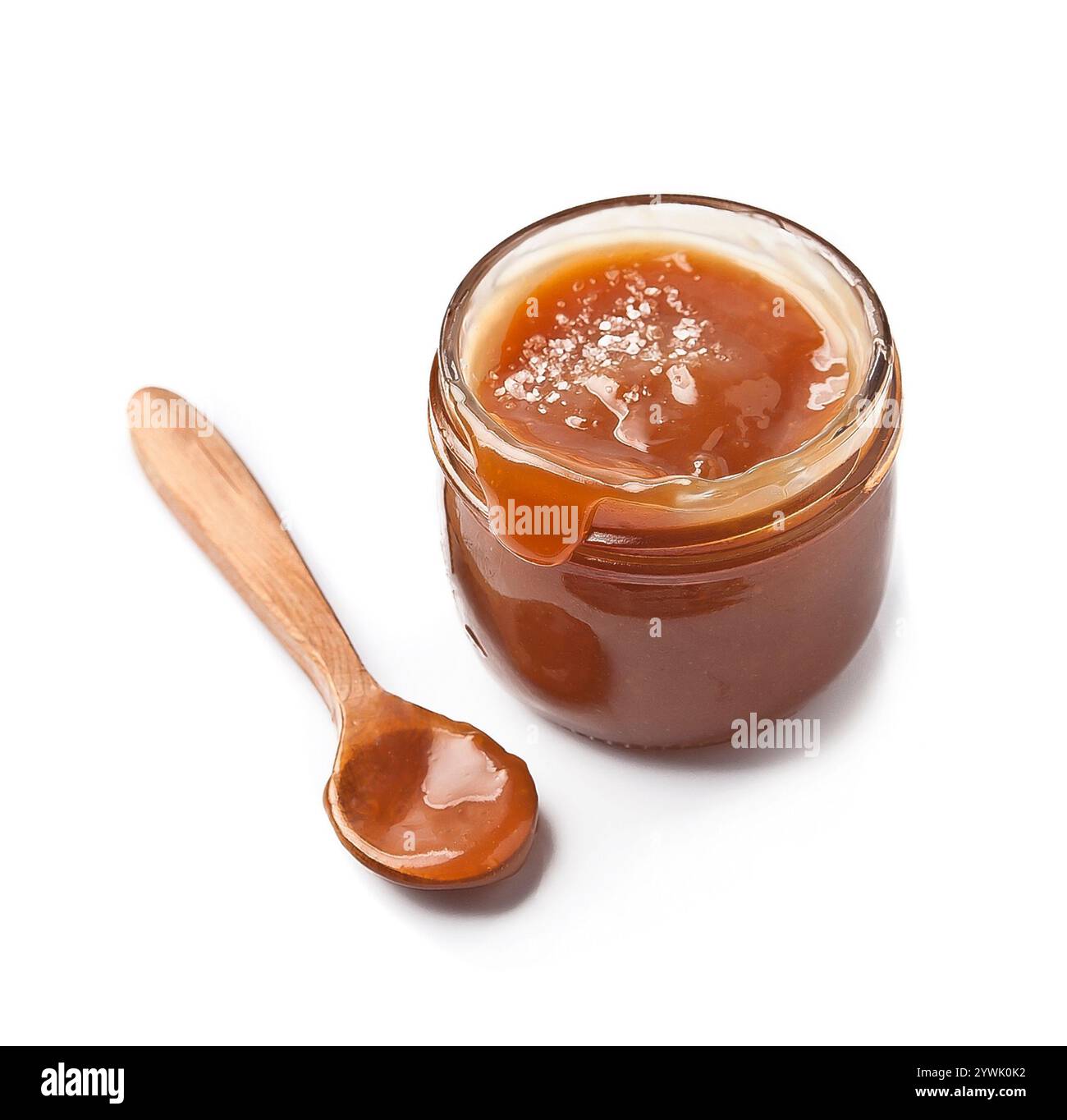Caramel paste in jar Stock Photo - Alamy