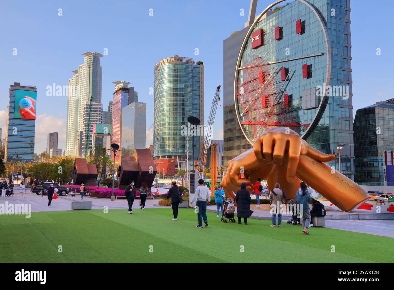 SEOUL, SOUTH KOREA - APRIL 7, 2023: Gangnam Style monument tourist attraction in Gangnam ...