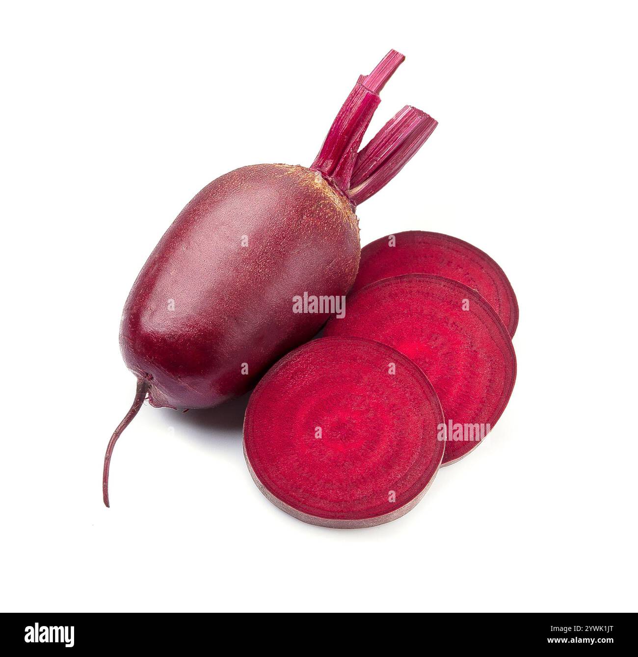Beet root vegetables and slick beetroot on white backgrounds Stock ...