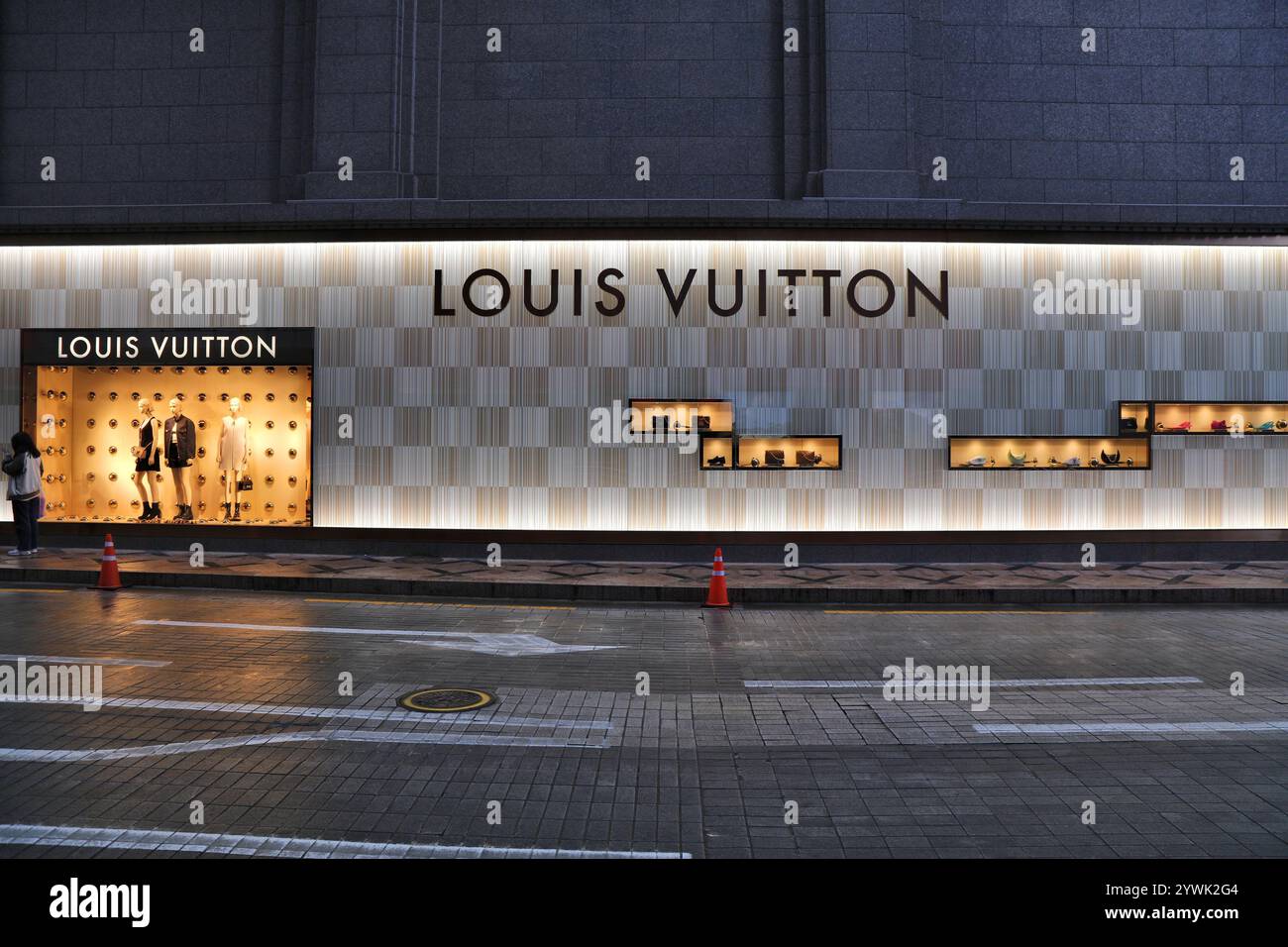 SEOUL, SOUTH KOREA - APRIL 6, 2023: Louis Vuitton luxury fashion brand ...