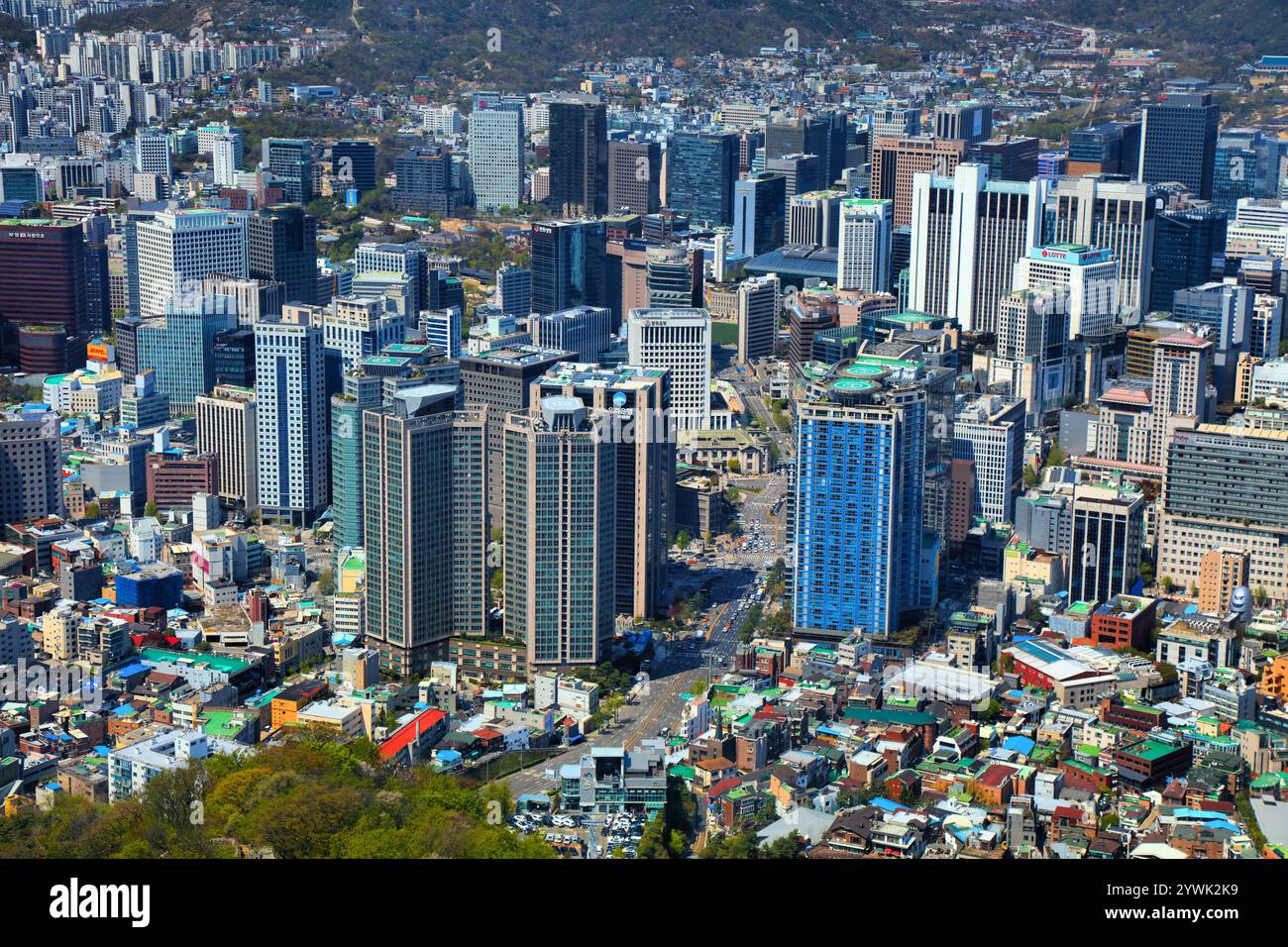 SEOUL, SOUTH KOREA - APRIL 8, 2023: Seoul cityscape in South Korea ...