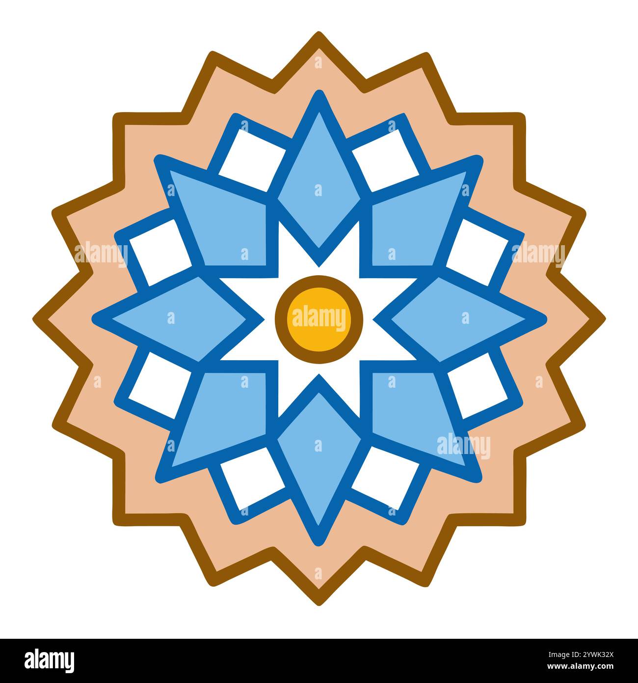 Beautiful Islamic Geometric Pattern - Elegant Arabic Star Design for ...